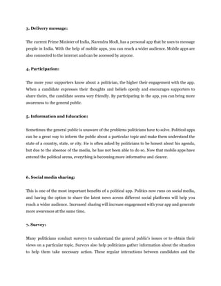 Political Mobile App Development: Benefits & Features | PDF
