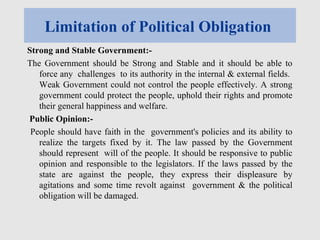 Political obligation | PPT