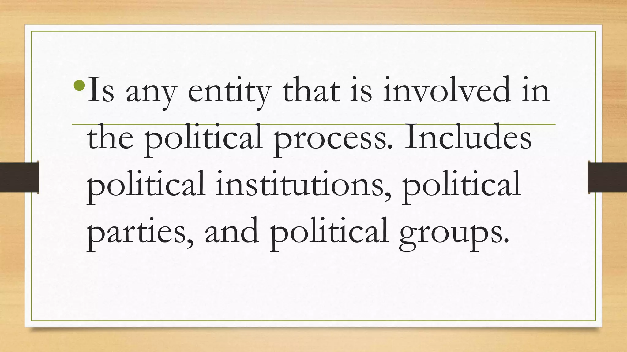 Political organization | PPTX