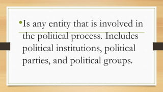 Political organization | PPTX