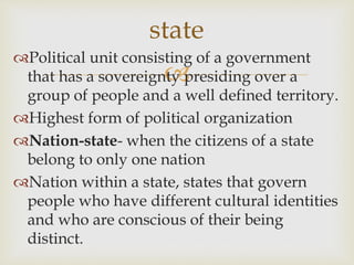 Political organization | PPTX