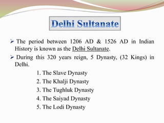 Political organization of delhi sultanate | PPTX
