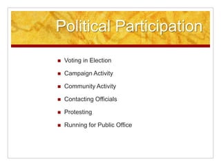 Political participation | PPTX