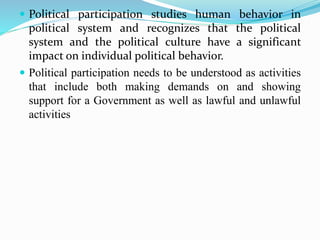 Political participation | PPTX