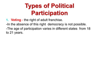 Political Participation | PPTX