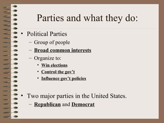 Political parties | PPT