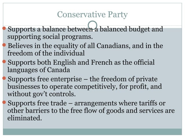Canadian Federal Political parties | PPT