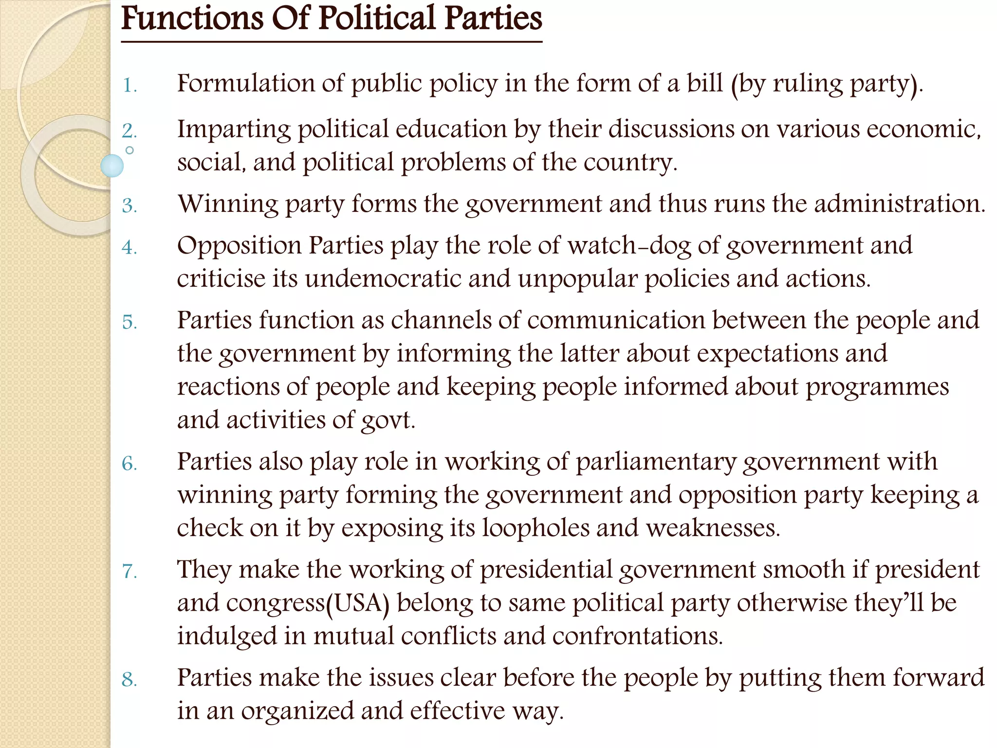Political Parties | PPTX