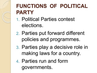 Political parties of India | PPTX | Civic affairs | Politics