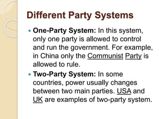Political parties of India | PPTX | Civic affairs | Politics
