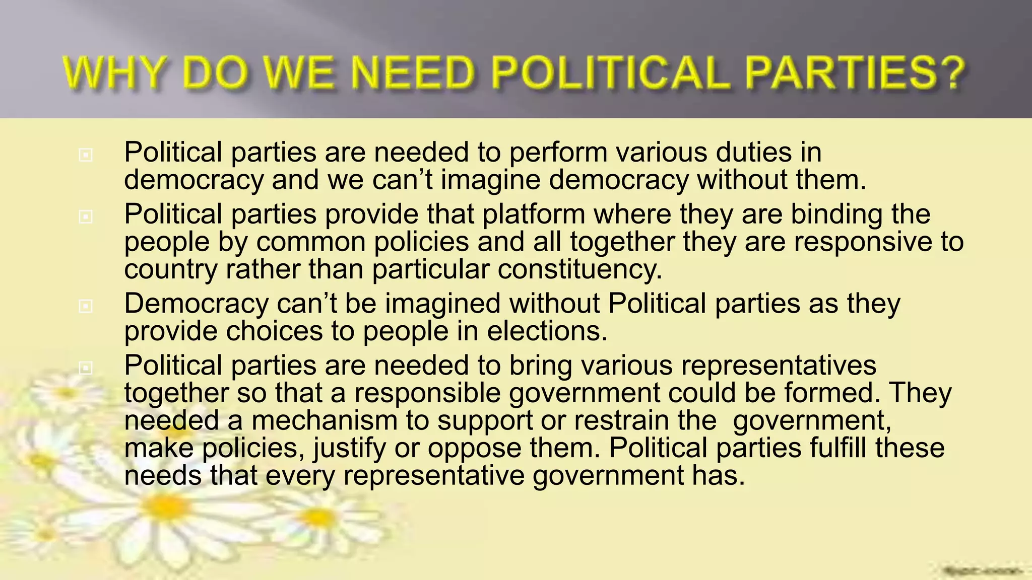 Political parties | PPTX
