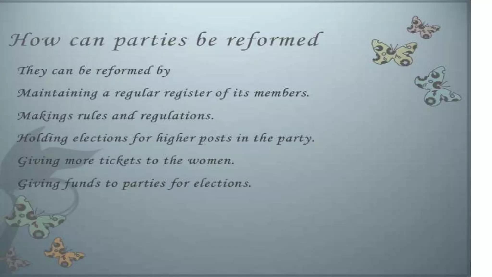 Political Parties - Class 10 | PPTX