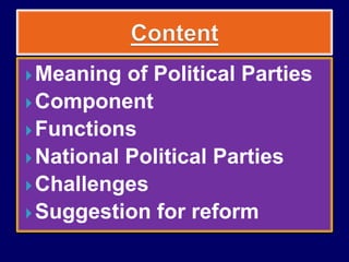 Political Parties.pdf class 10 political science | PPT