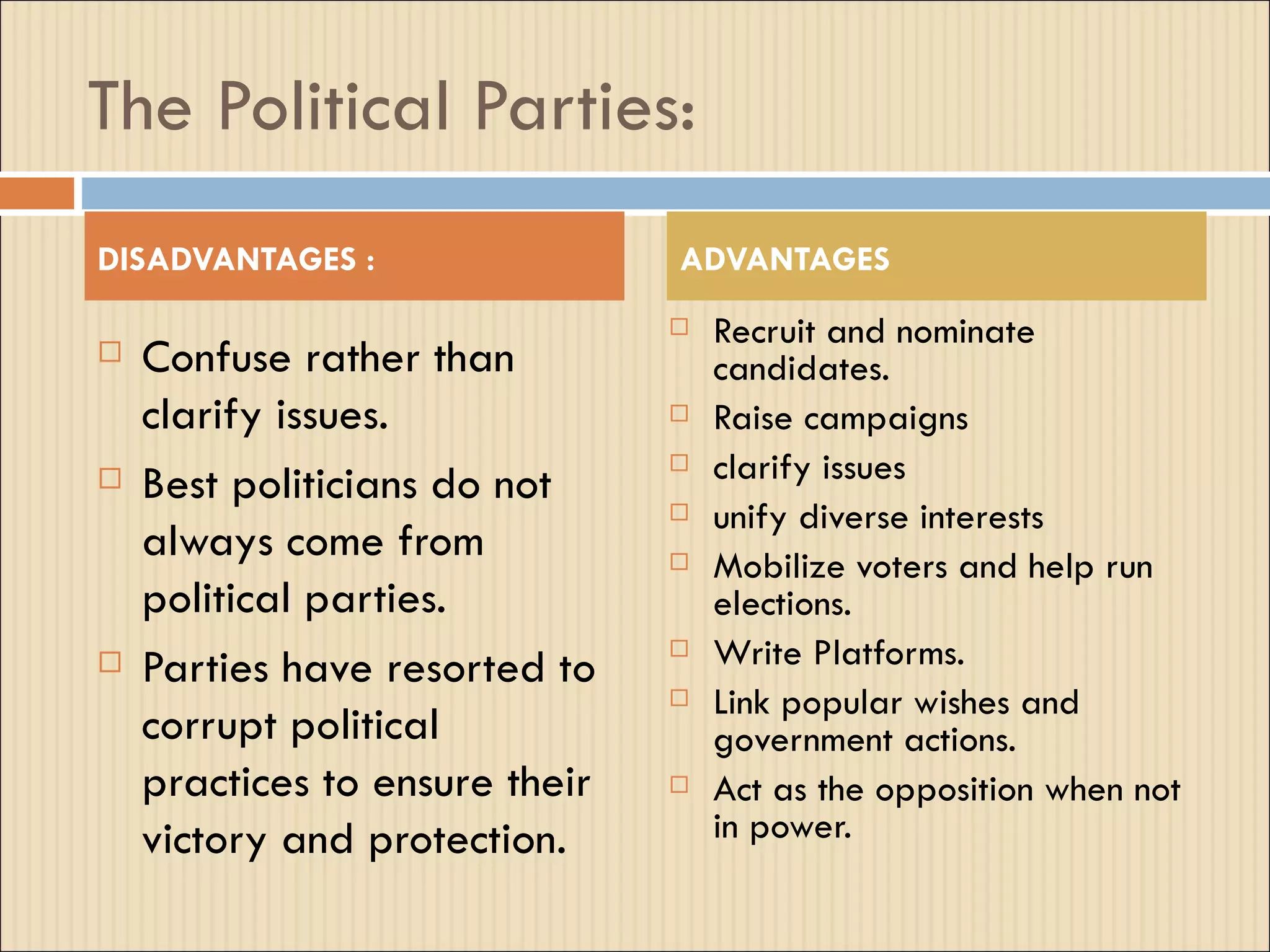 Political parties and interest groups (2) | PPT | Elections | Politics