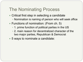 Political parties and primary process | PPT
