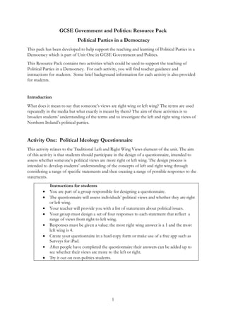 Political parties in a democracy | PDF