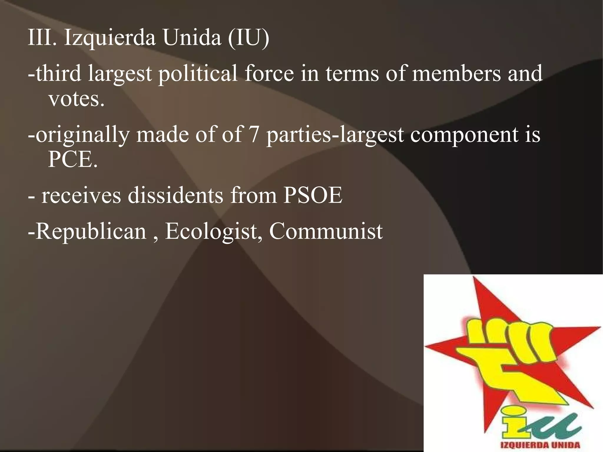 Political Parties In Spain | PPT
