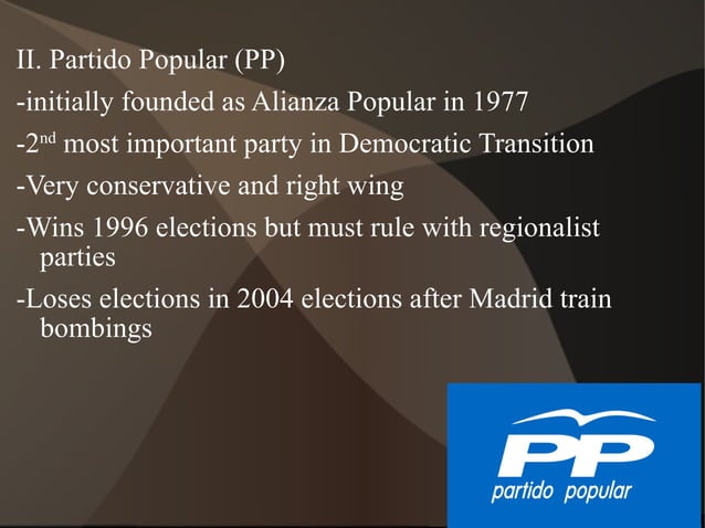 Political Parties In Spain | PPT