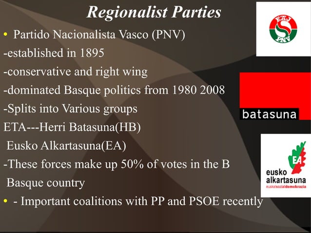 Political Parties In Spain | PPT