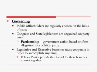 Introduction to Political Parties in the U.S. | PPT