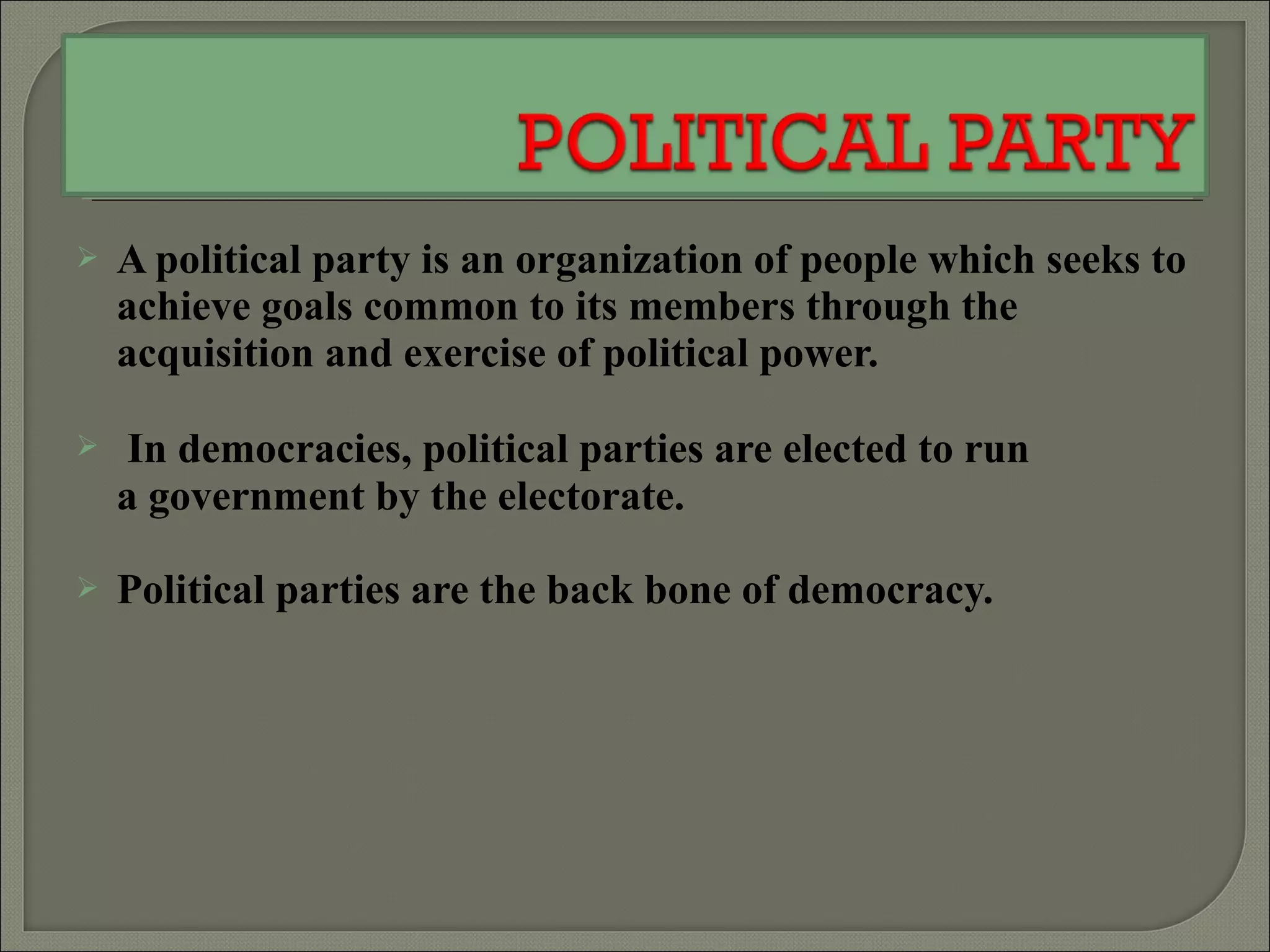 Political parties ppt blog | PPT