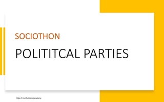 POLITICAL PARTIES PPT Class 10 social science .pdf