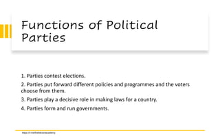 POLITICAL PARTIES PPT Class 10 social science .pdf