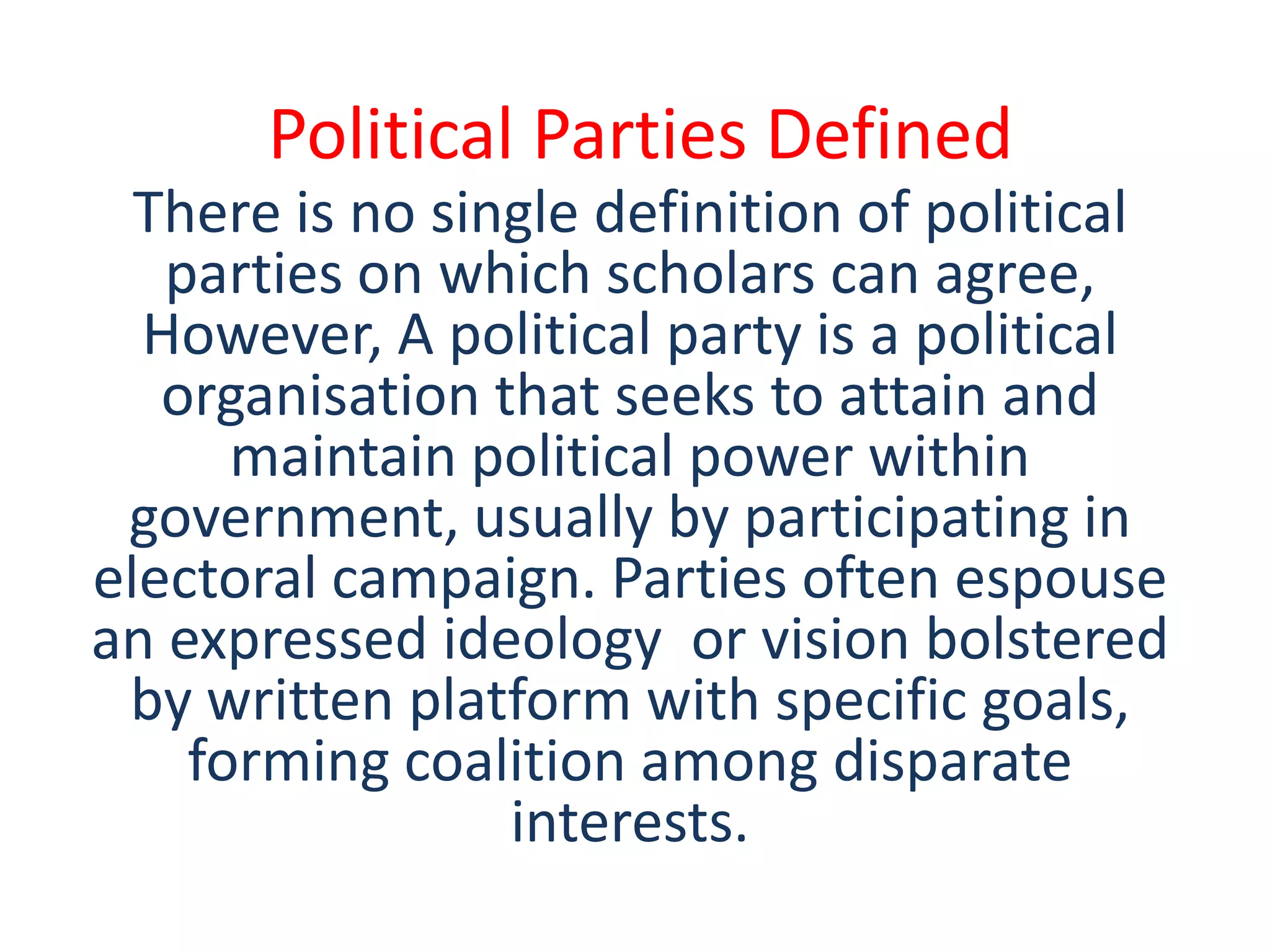 Political parties , pressure group, and role in political system | PPTX