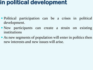 Linkage Between Political Participation and Political Development | PPT