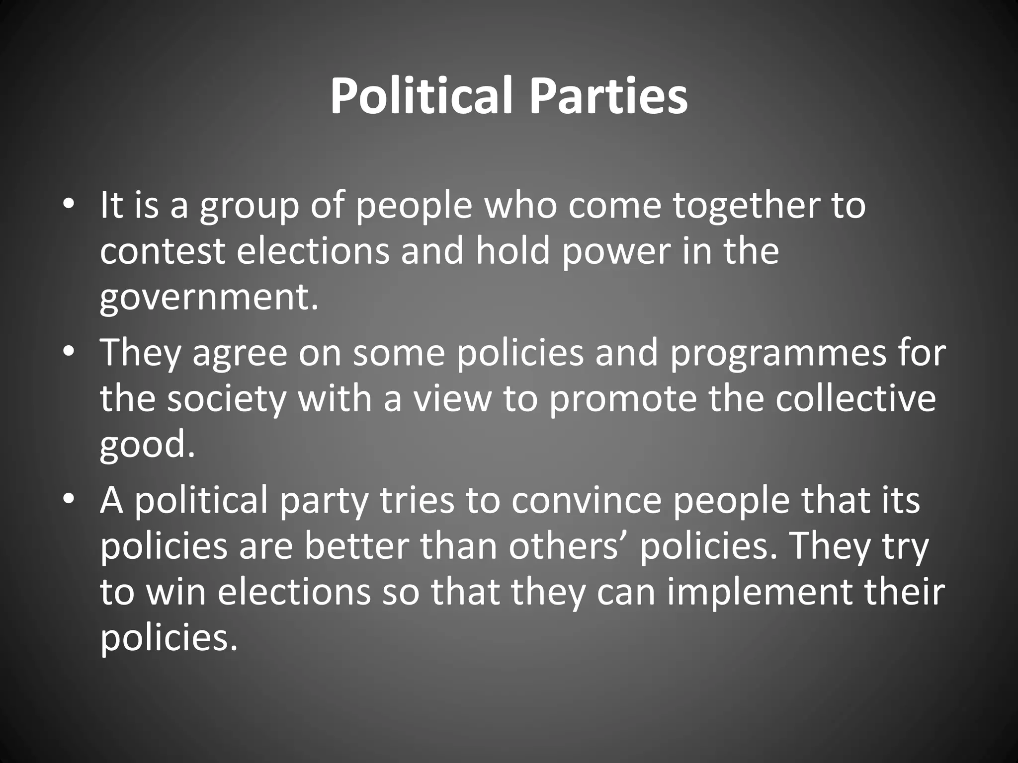 Political party ppt | PPTX