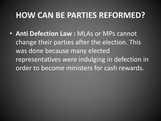 Political party ppt | PPTX