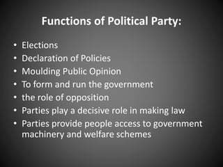 Political party ppt | PPTX