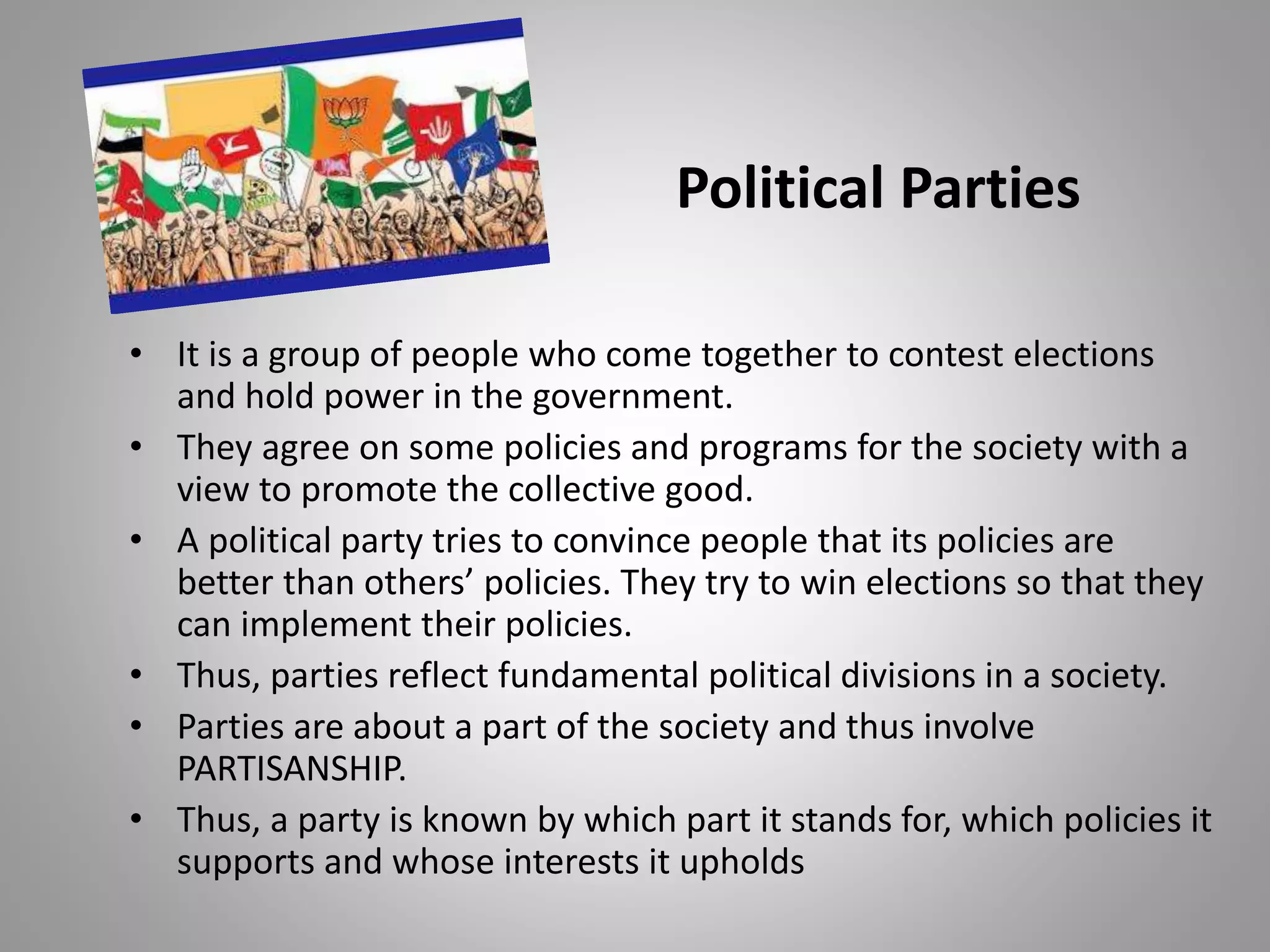 Class: 10 Political party ppt | PPTX