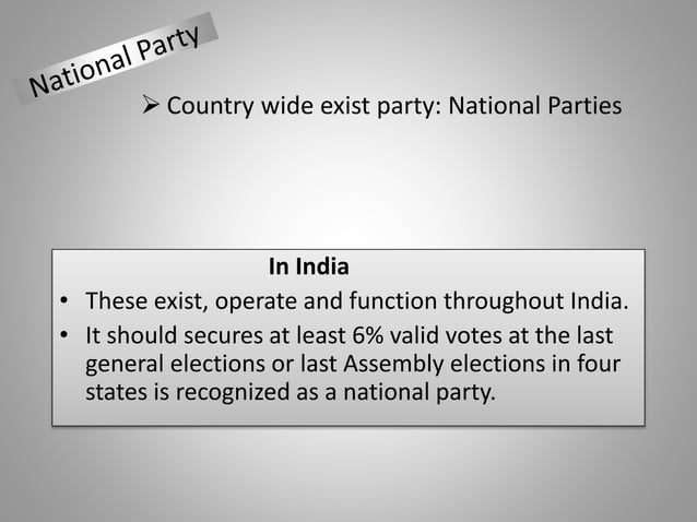 Class: 10 Political party ppt | PPTX