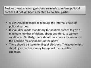 Class: 10 Political party ppt | PPTX