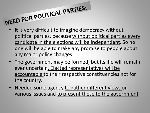 Class: 10 Political party ppt | PPTX
