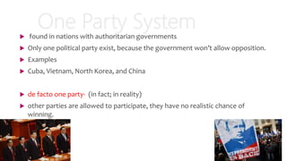 Political party systems | PPTX | Elections | Politics
