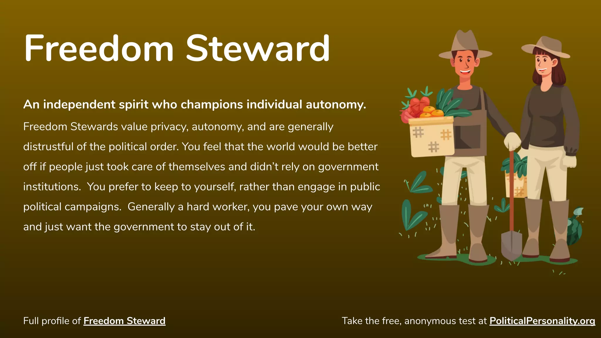 Political Personality Test - PoliticalPersonality.org