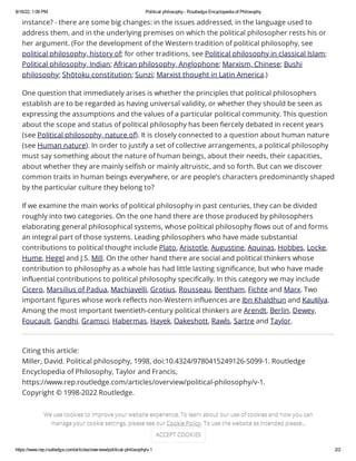 Political philosophy - Routledge Encyclopedia of Philosophy.pdf