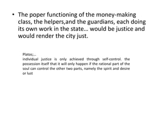 Political philosophy of plato | PPTX