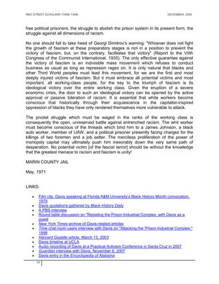 Political Prisoners, Prisons, and Black Liberation-by Dr. Angela Y ...