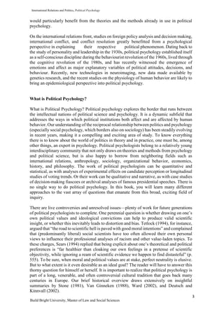 Political psychology tol | PDF