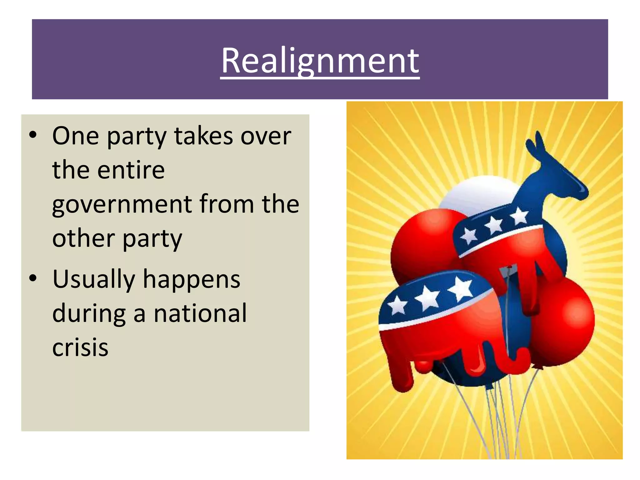 Political realignment and dealignment | PPTX