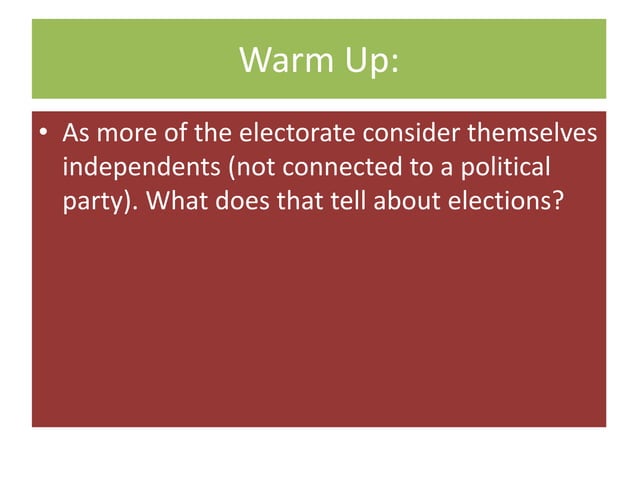 Political realignment and dealignment | PPTX