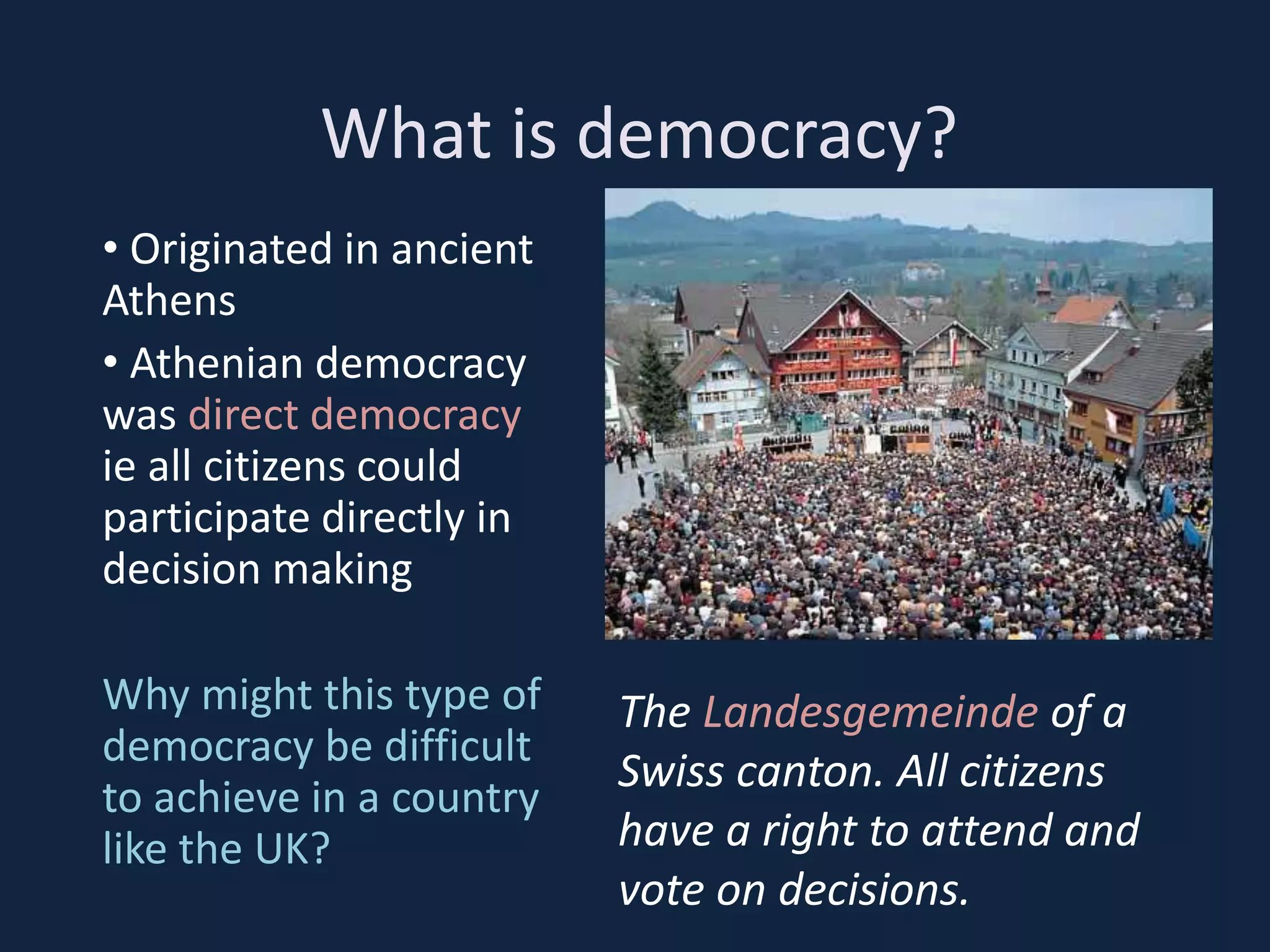 Political representation and democracy | PPTX