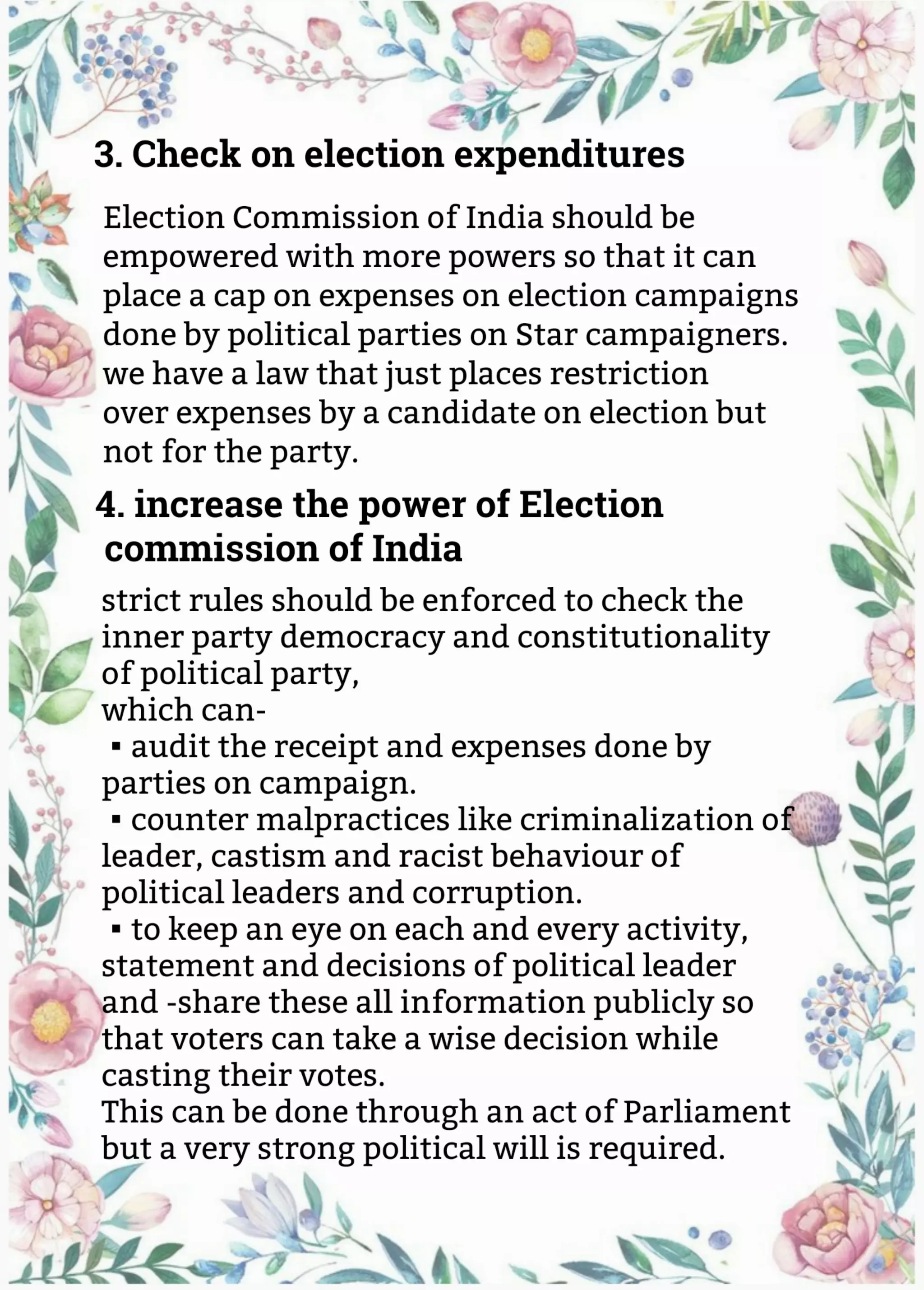 Political representation and reform in Indian electoral system | PDF