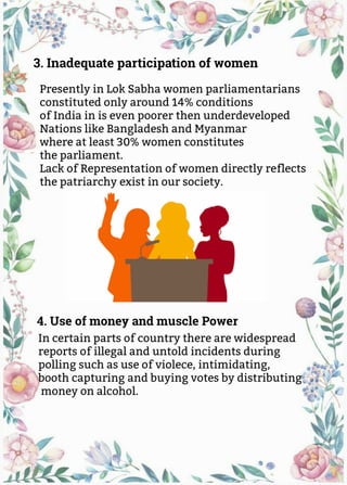Political representation and reform in Indian electoral system | PDF