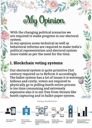 Political representation and reform in Indian electoral system | PDF