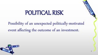 Political risk | PPTX