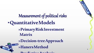 Political risk | PPTX